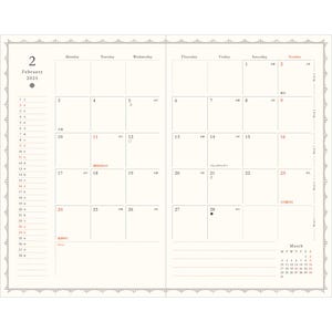 2025 Compact Size Monthly Planner, 15months, Minimini, Snake ...