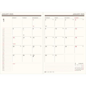 2025 Planner, B6 Weekly 15months, Horizontal Layout, Point Flapjack ...