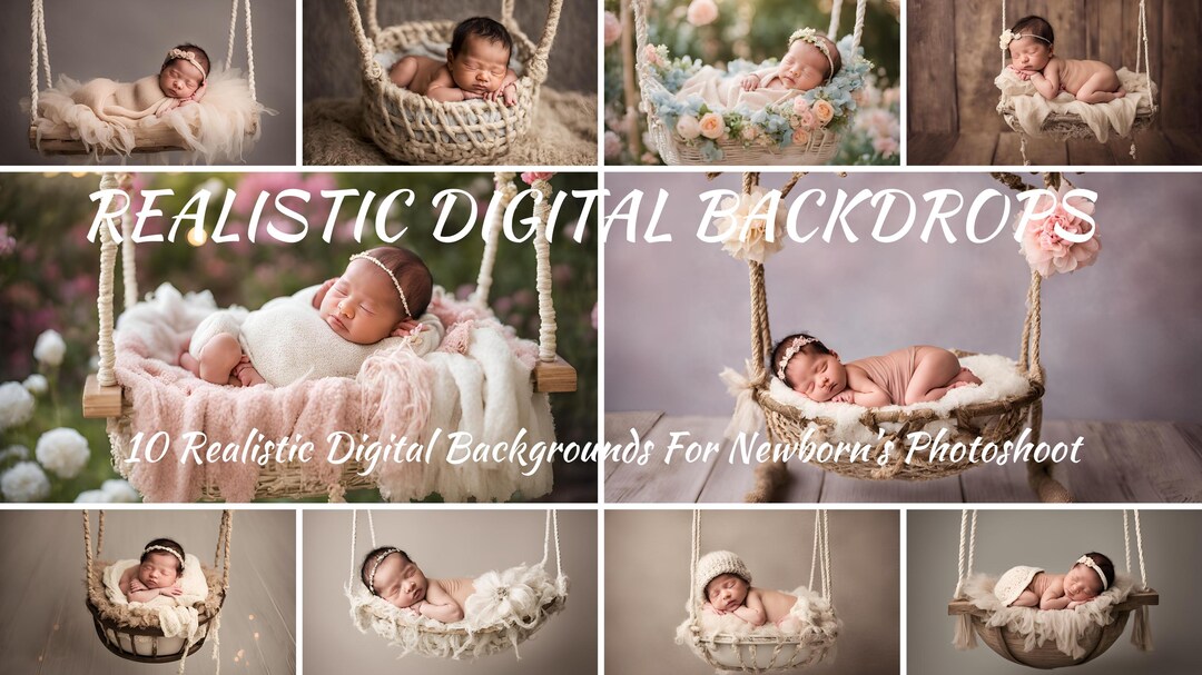 10 Newborn Digital Backdrop, Photoshop Background, Studio Background ...