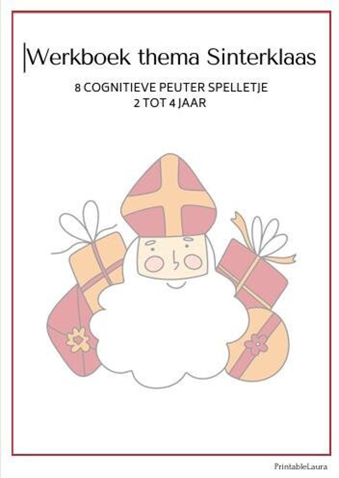 Worksheets Theme Sinterklaas - Toddlers - Etsy