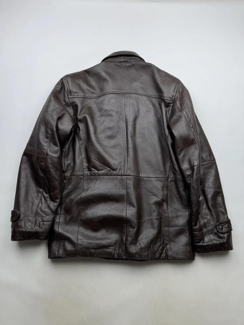 90's Leather Jacket - Etsy