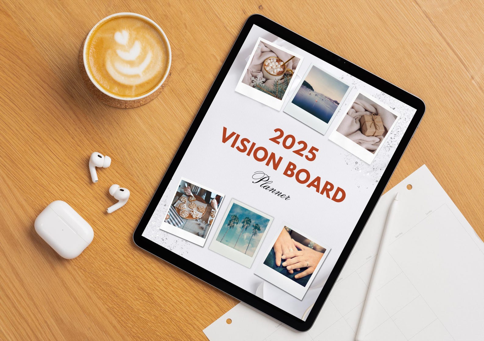 2025 Vision Board Planner, Goal Setting and Visualization, Digital ...