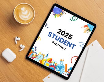 2025 Student Planner, Academic Year Organizer, Printable Digital ...