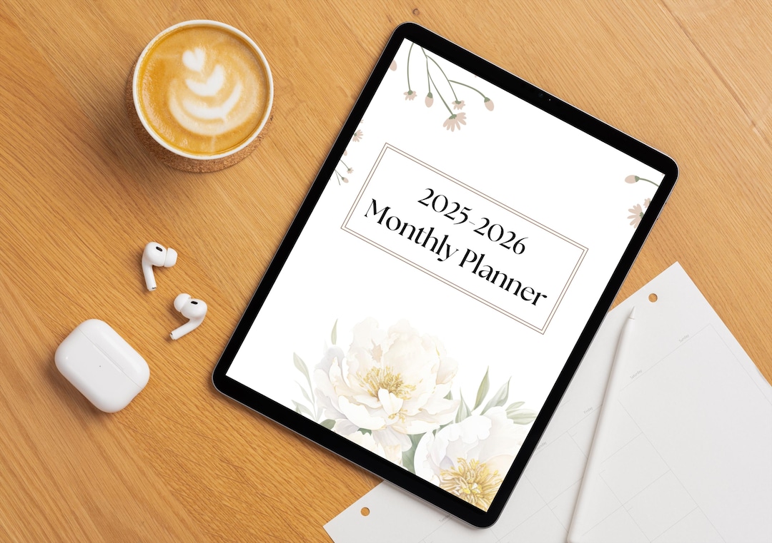 2025-2026 Monthly Planner, Two-year Calendar, Monthly Goals and ...