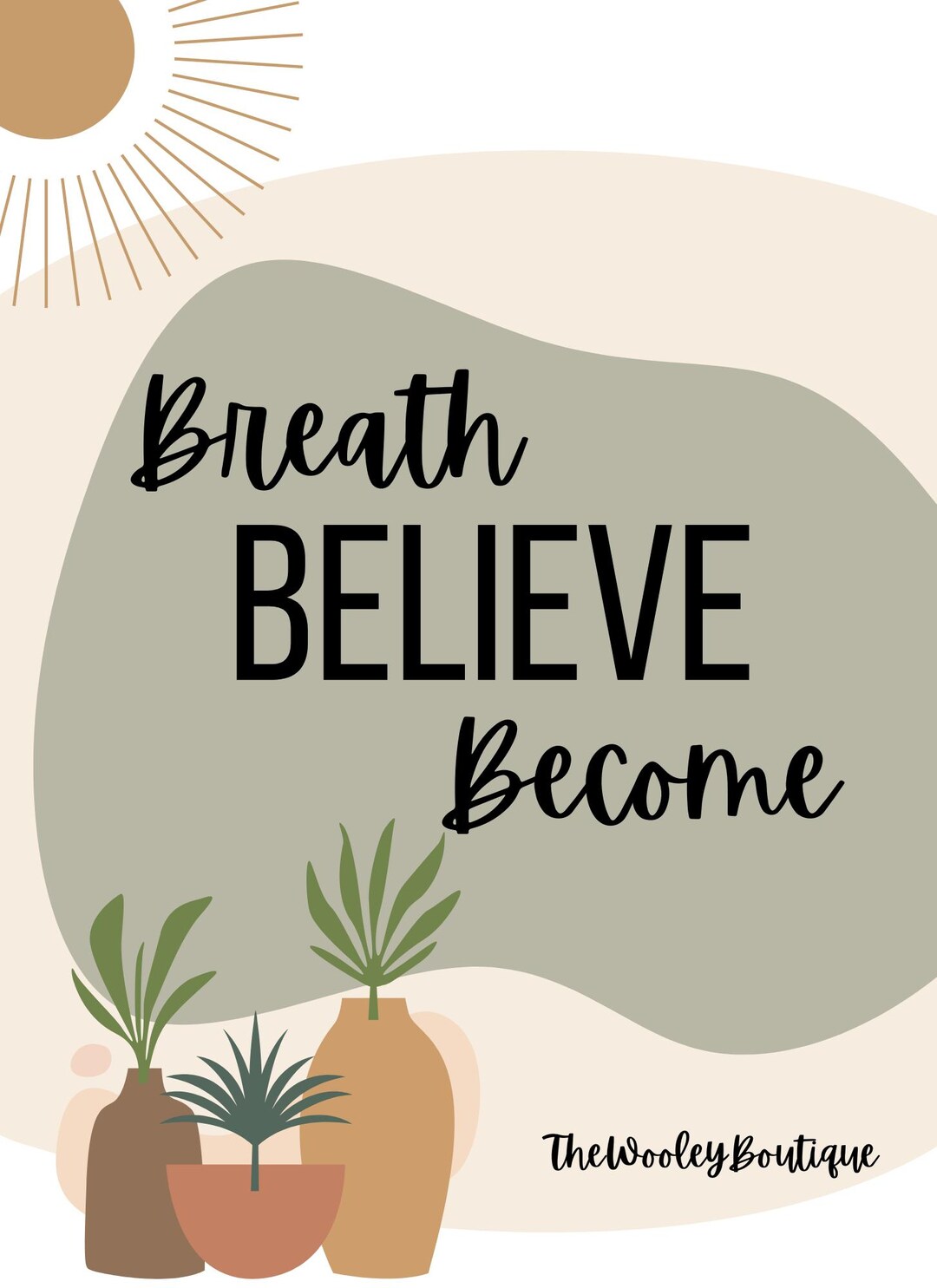 Boho Affirmations Printable Bundle - Etsy