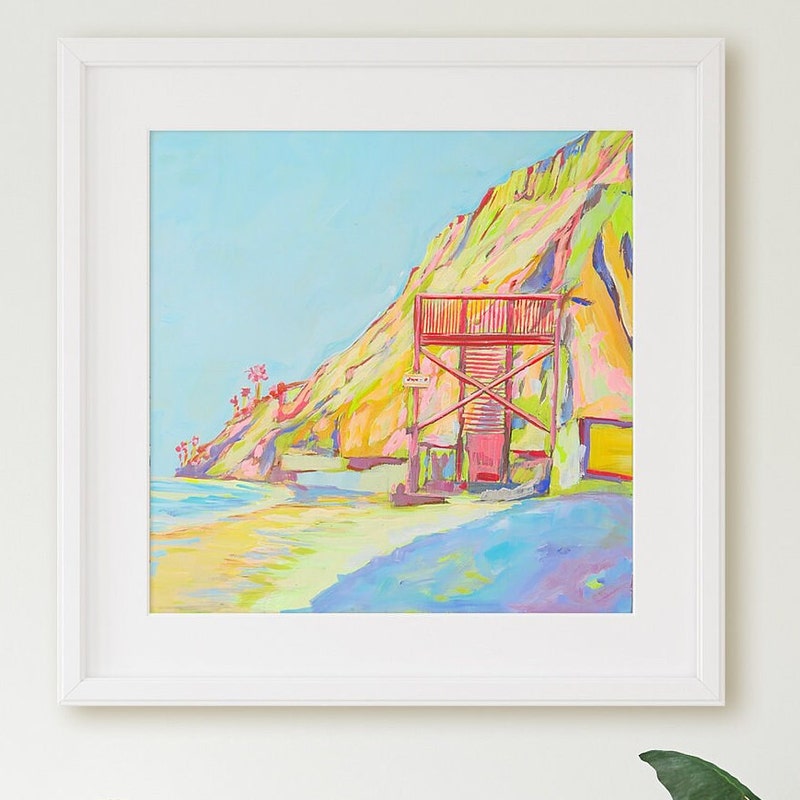 Framed 24x24 Beach Art - Etsy