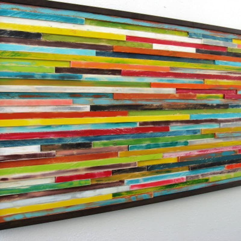 Distressed Wood Art - Etsy