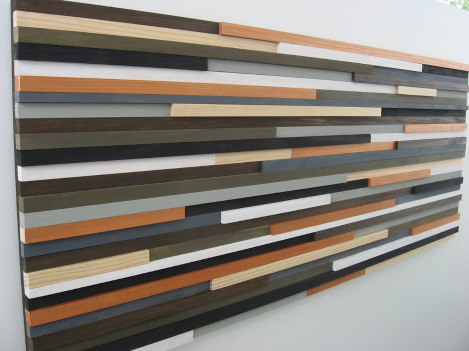 Abstract Wood Wall Art Painted Wood Sculpture Reclaimed - Etsy