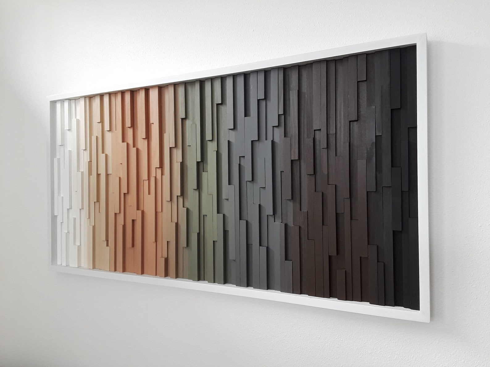 Abstract Landscape Painting Wood Wall Art Modern Wall Art | Etsy