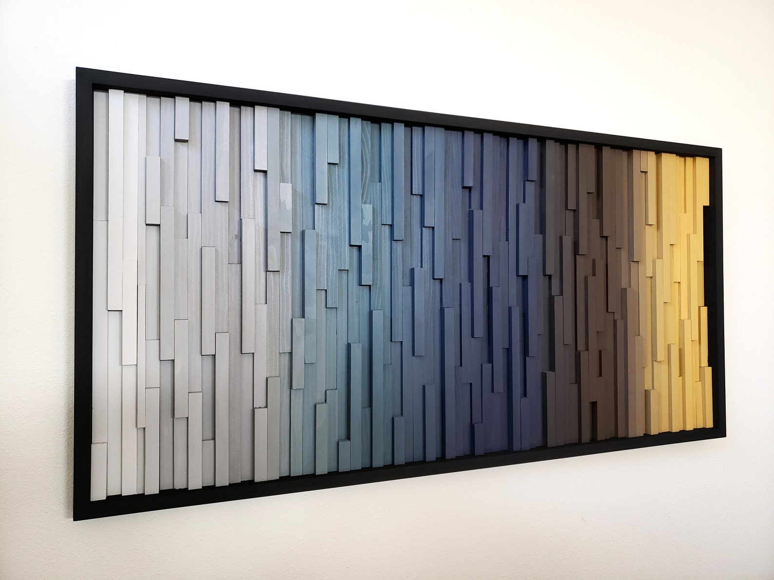 Earth Tone Wood Wall Art Dimensional Wall Art Custom Wall - Etsy