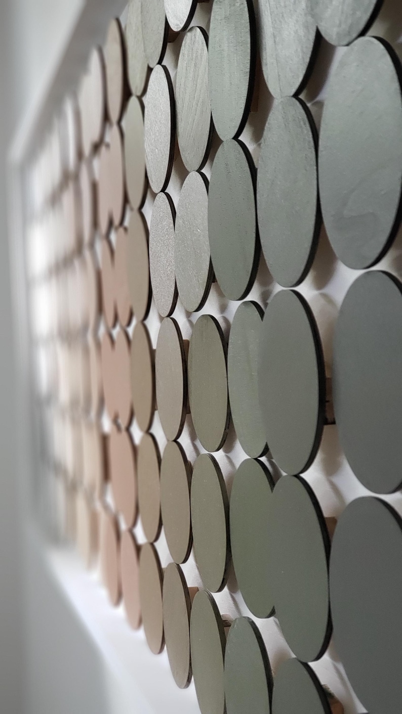 Wall Art Circle, Circles Wall Decor, Geometric Wall Art, Ombre Wall Art ...
