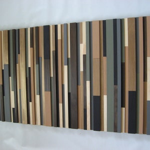 Arte rústico moderno, Arte de madera recuperada, Arte de pared de ...