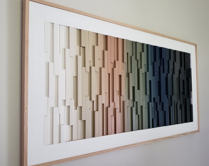 Framed Wall Art Large Beautiful Artwork Modern Wood Wall - Etsy