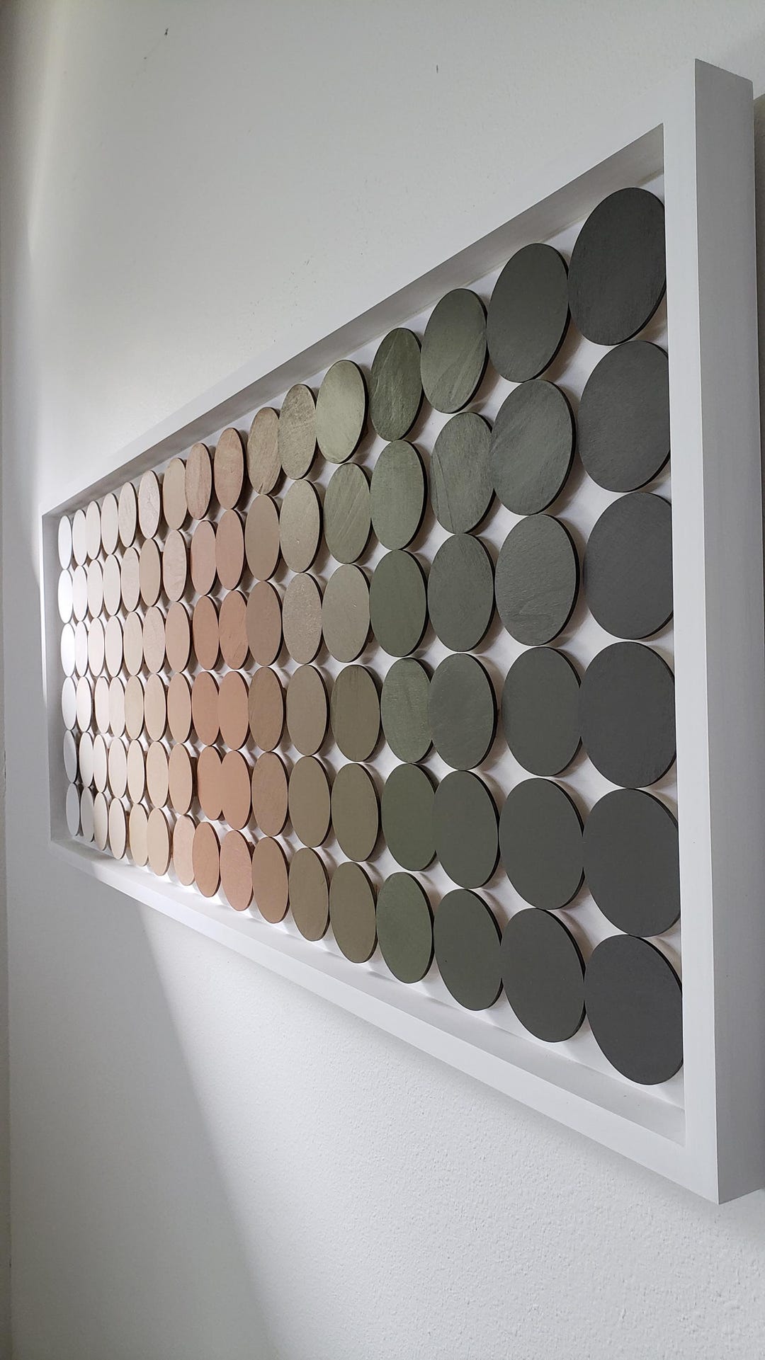 Wall Art Circle, Circles Wall Decor, Geometric Wall Art, Ombre Wall Art ...