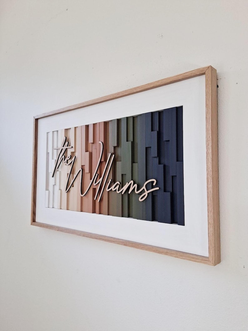 Personalized Family Last Name Wood Wall Decor Large - Etsy