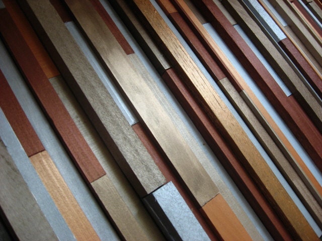 Abstract Metallic Painting on Wood Wood Art Wall Sculpture | Etsy