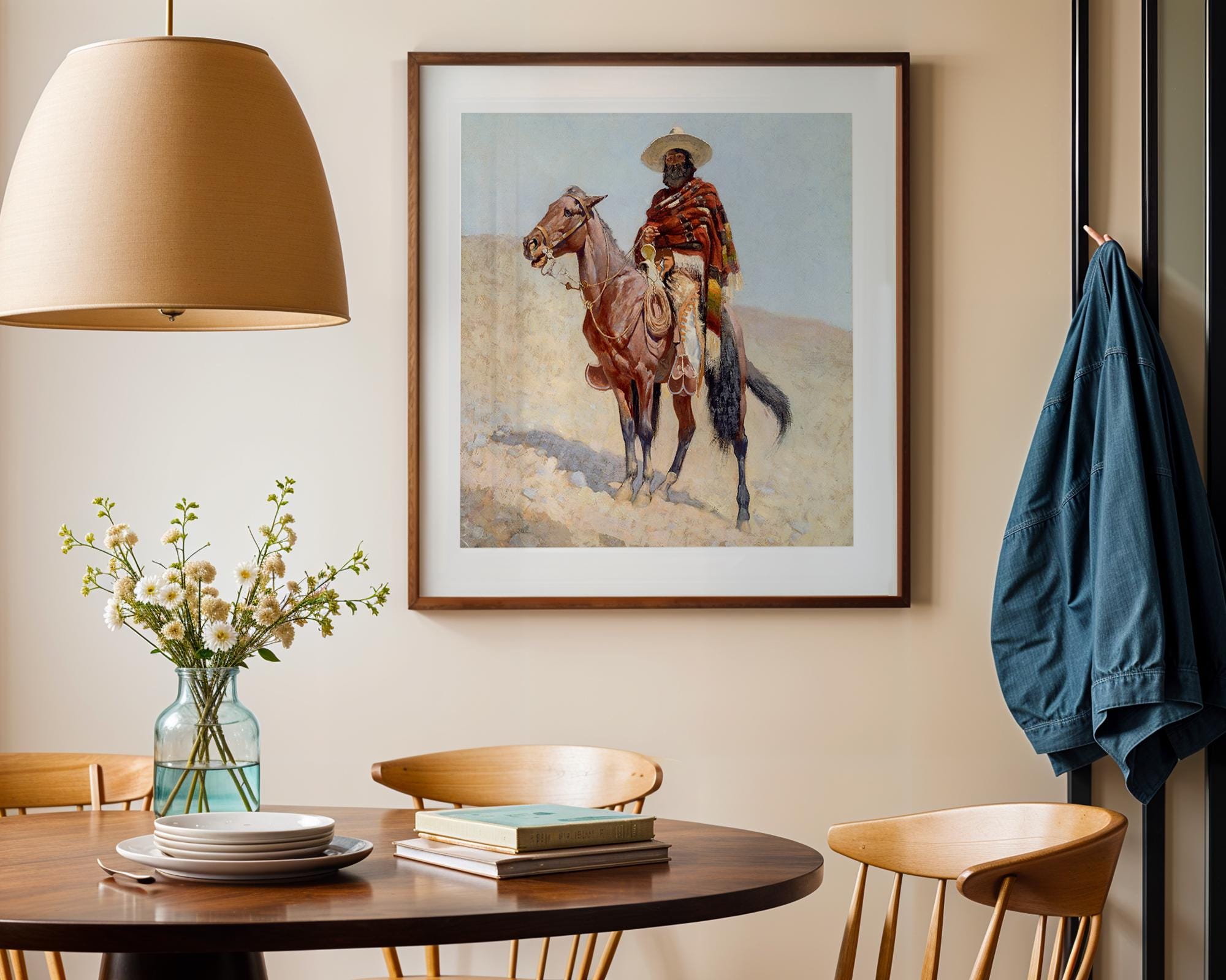 Vintage Cowboy Art Print | Rustic Western Wall Decor (digital Download ...