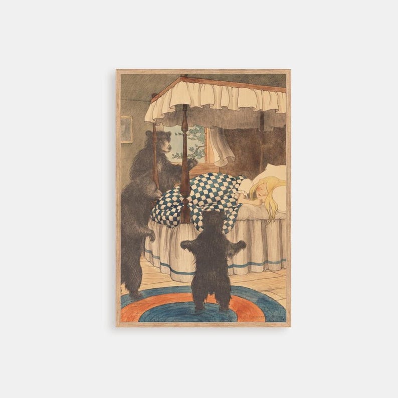 Vintage Fairy Tale Gallery Art | PRINTABLE Wall Art | Home Decor Art ...