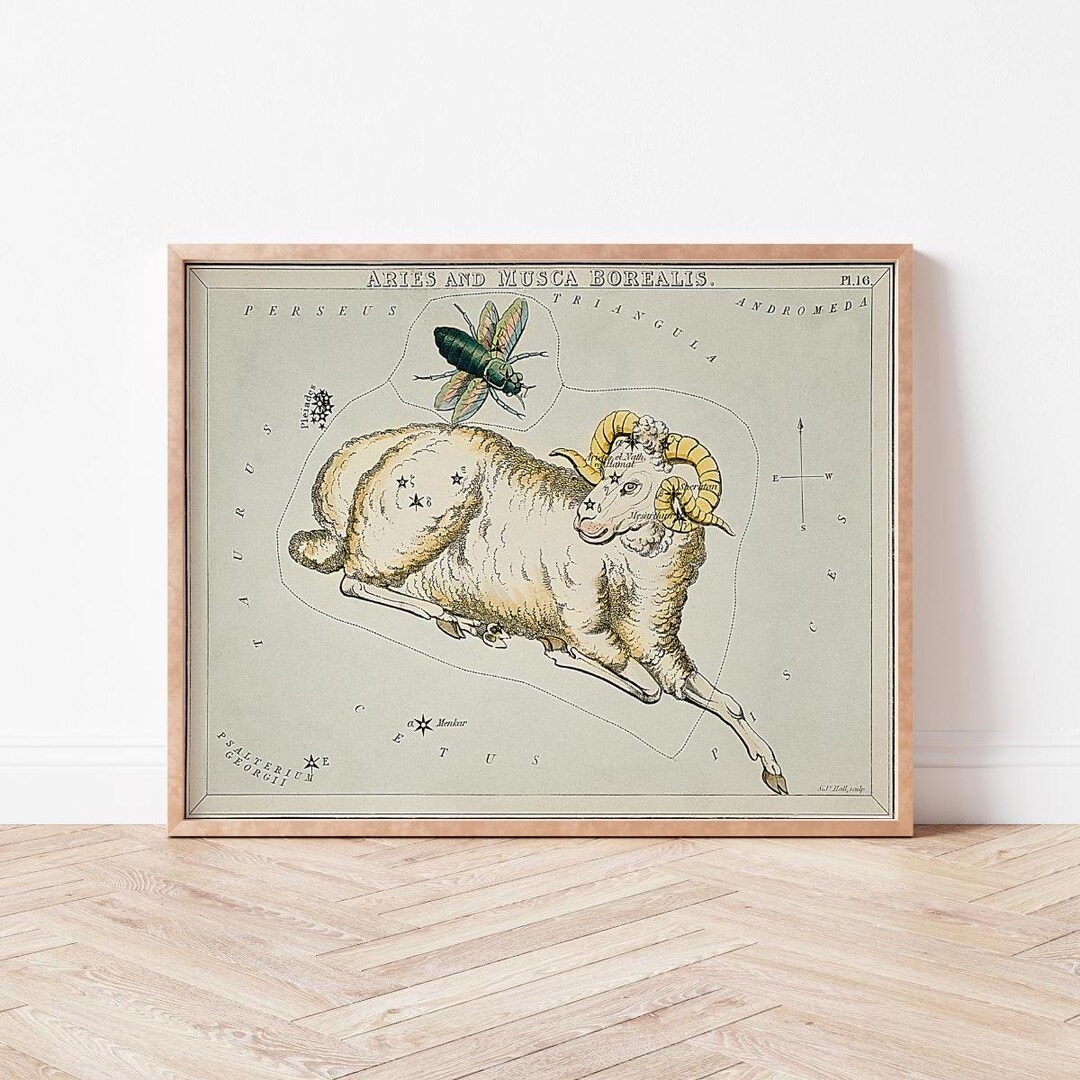 Vintage Ares Wall Art Print | Astrology Wall Art | Digital Download ...