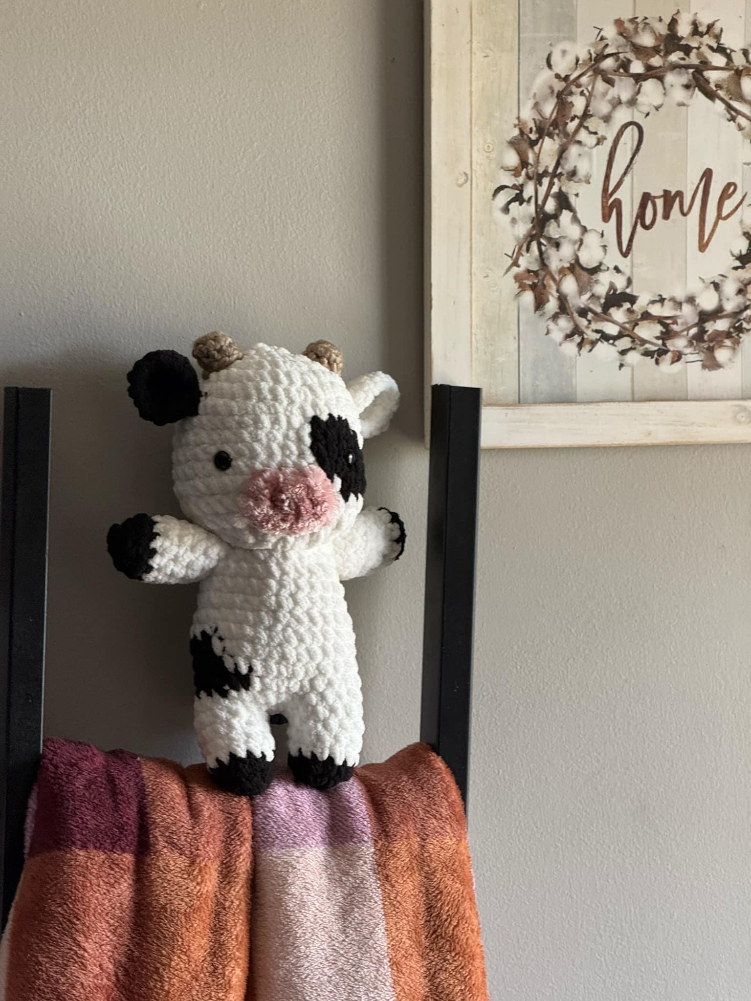 Cow Plush, Crochet, Handmade - Etsy