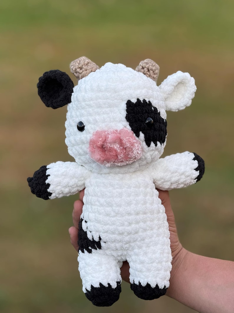 Cow Plush, Crochet, Handmade - Etsy