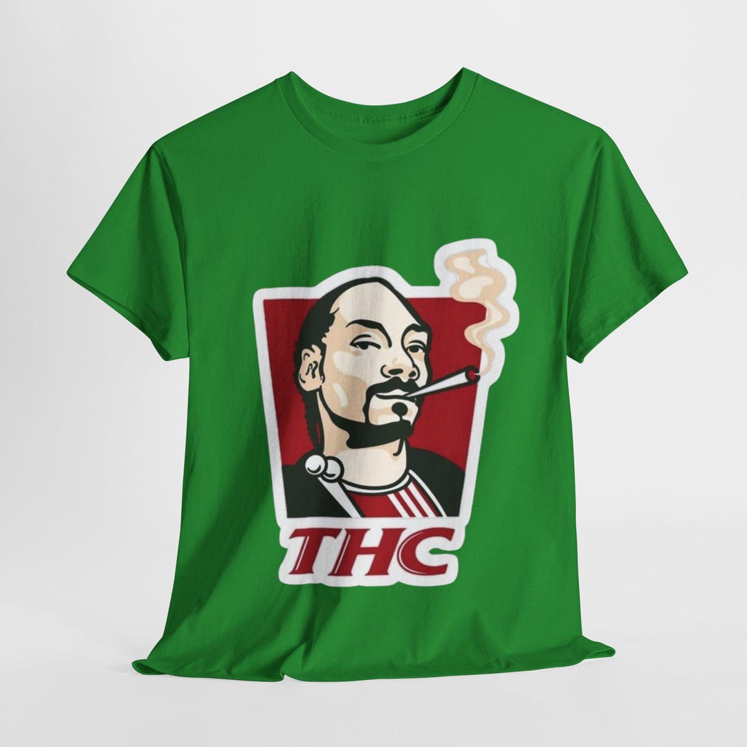 Snoopdog Funny KFC/THC T-shirt, Meme Unisex Heavy Cotton Tee, Funny ...