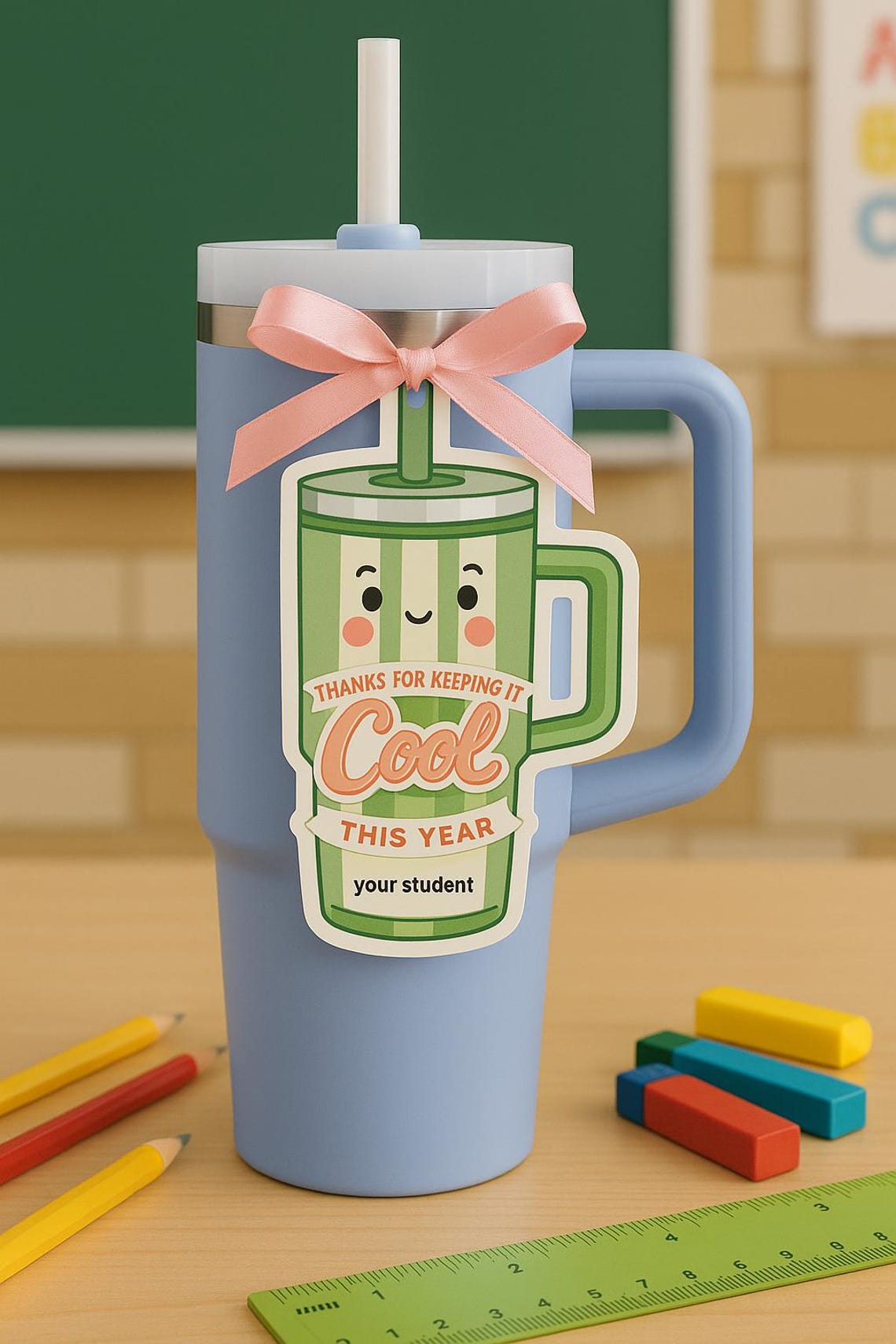 Teacher Appreciation Gift Tag Printable, Teacher Gift, End of the Year ...