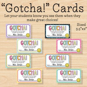 Gotcha! Caught Doing Good Reward Cards | Composition Notebook | School ...