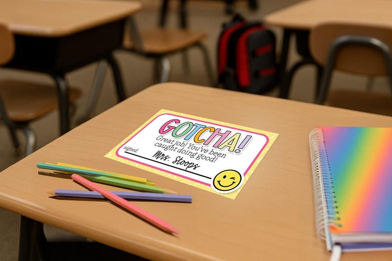 Gotcha! Caught Doing Good Reward Cards | Composition Notebook | School ...