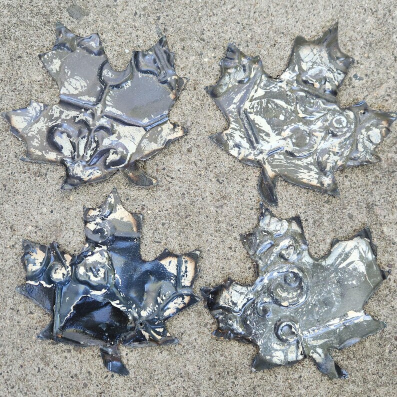 Antique Ceiling Tin Leaves - Etsy