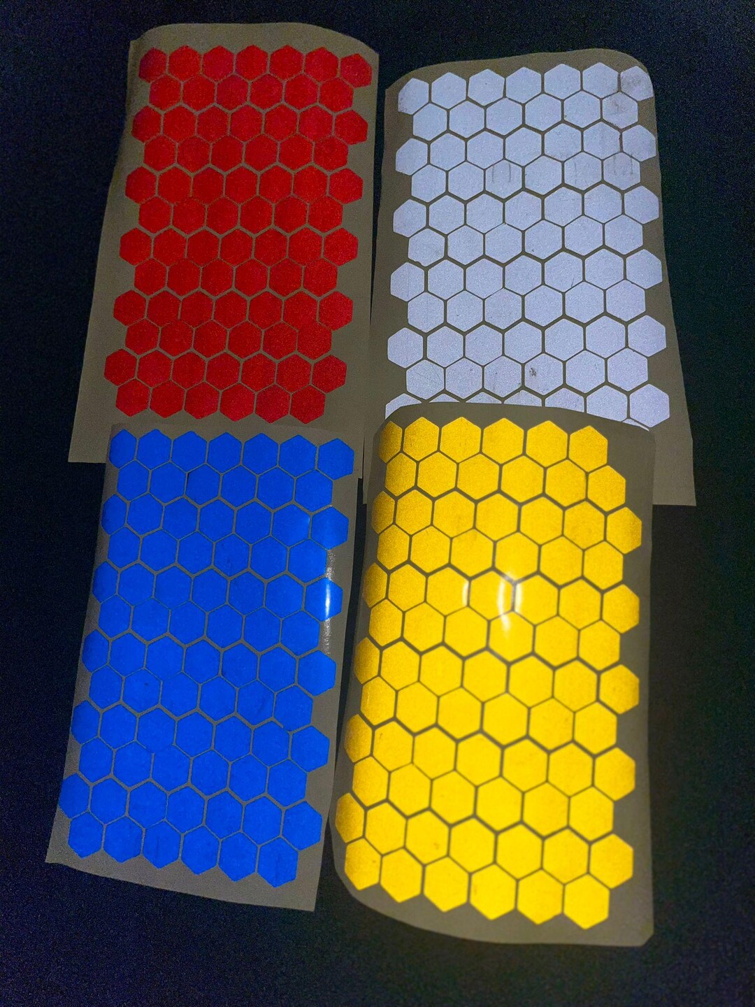 Reflective Hexagon, Reflective Bike Stickers Decals - Etsy