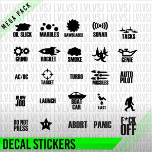 Funny Car Button Decal, Eject Passenger Button Decal - Etsy