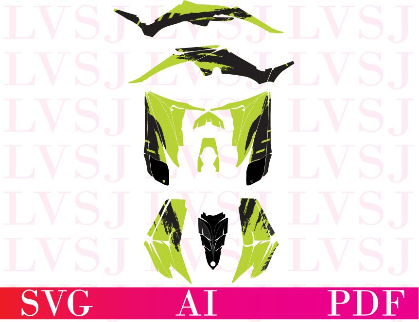 Yamaha Raptor 350 Graphics Template - Etsy