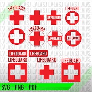 Lifeguard SVG Bundle, Medical Sign SVG, Red Cross SVG - Etsy