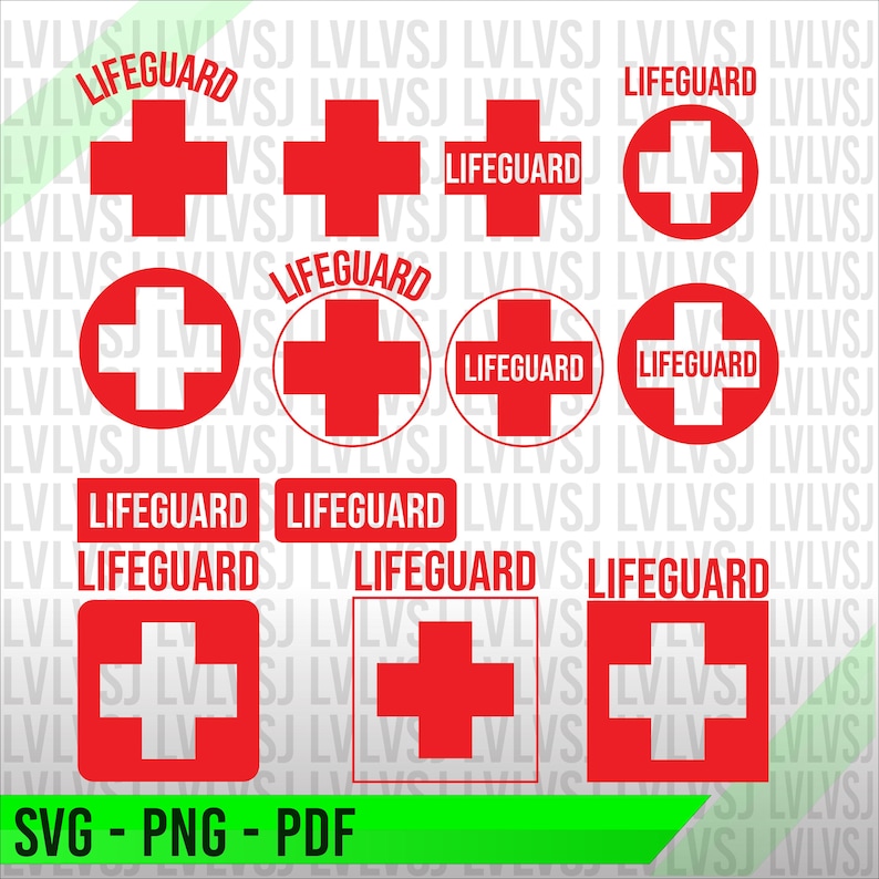 Lifeguard SVG Bundle, Medical Sign SVG, Red Cross SVG - Etsy