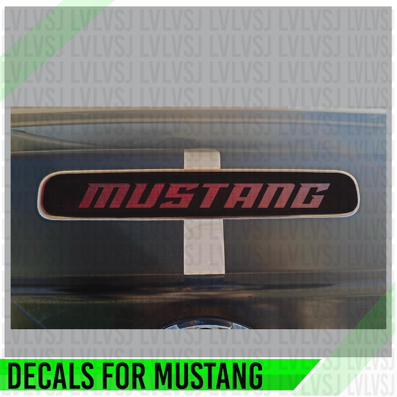 Custom Third Brake Light Decal for 2005-2009 Mustang - Etsy
