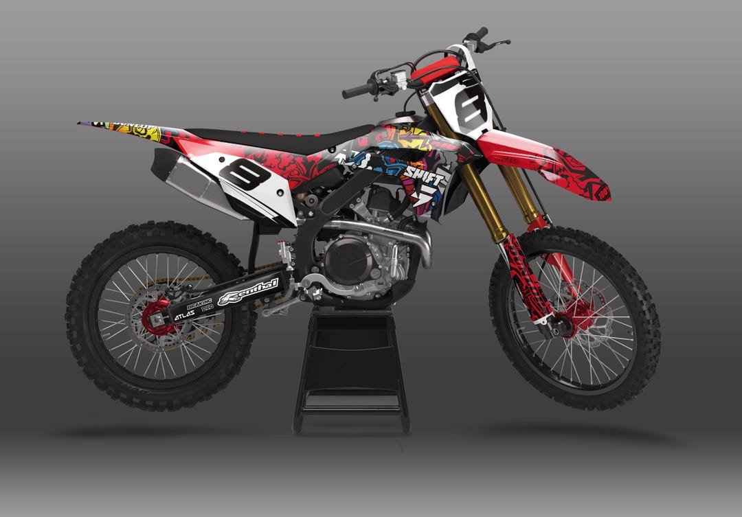 Street Pop Graphics Kit, CRF450R (2021-2024), Laminated Moto Decals - Etsy