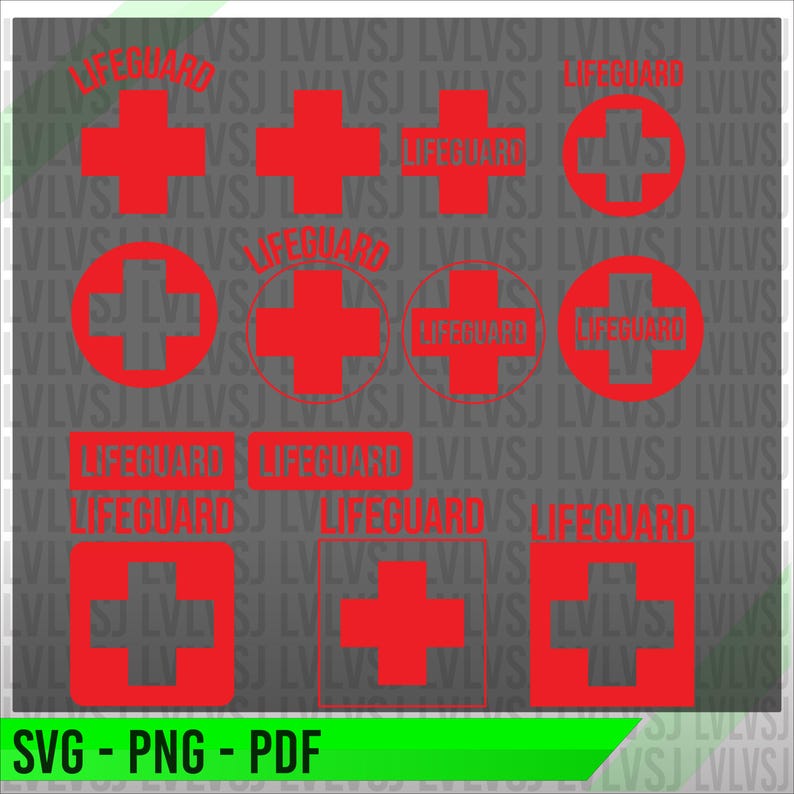 Lifeguard SVG Bundle, Medical Sign SVG, Red Cross SVG - Etsy