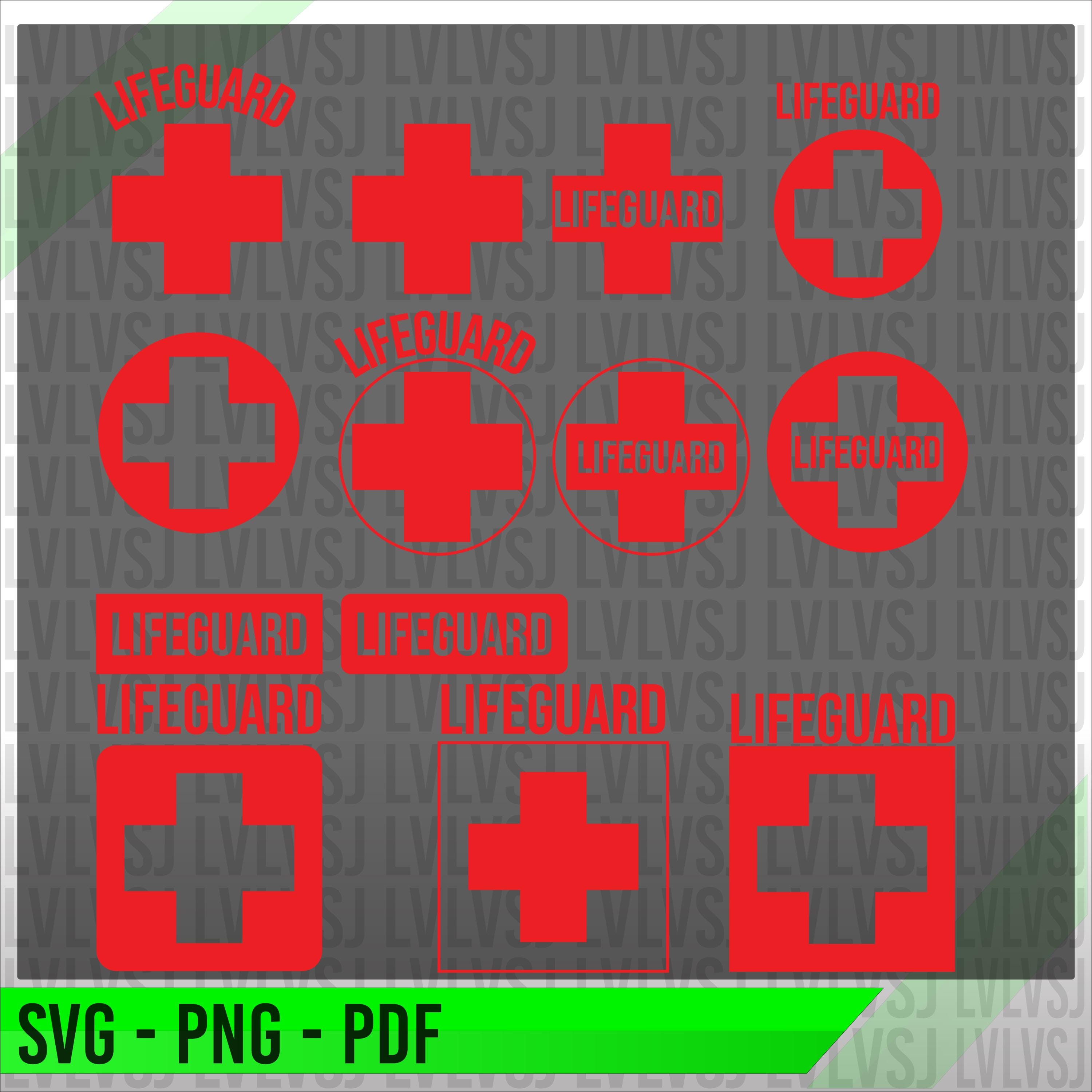 Lifeguard SVG Bundle, Medical Sign SVG, Red Cross SVG - Etsy