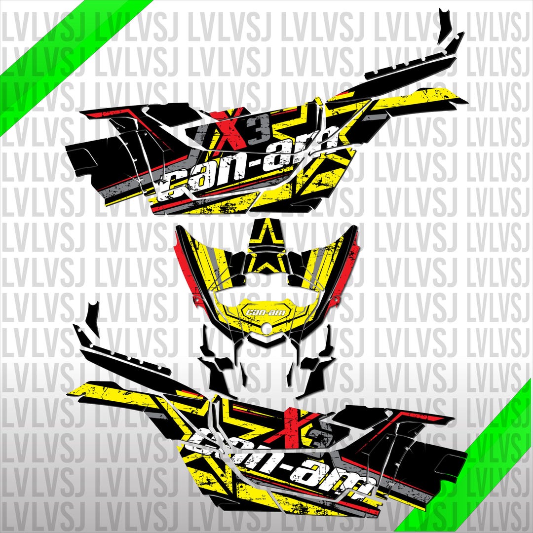 CAN-AM Maverick X3 (2017-2022) Design Template | Editable Digital File ...