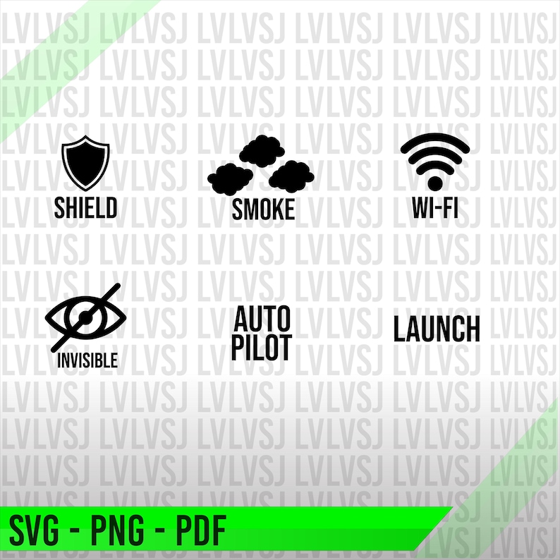 Funny Car Buttons SVG Icon Pack – Instant Download, Digital File - Etsy