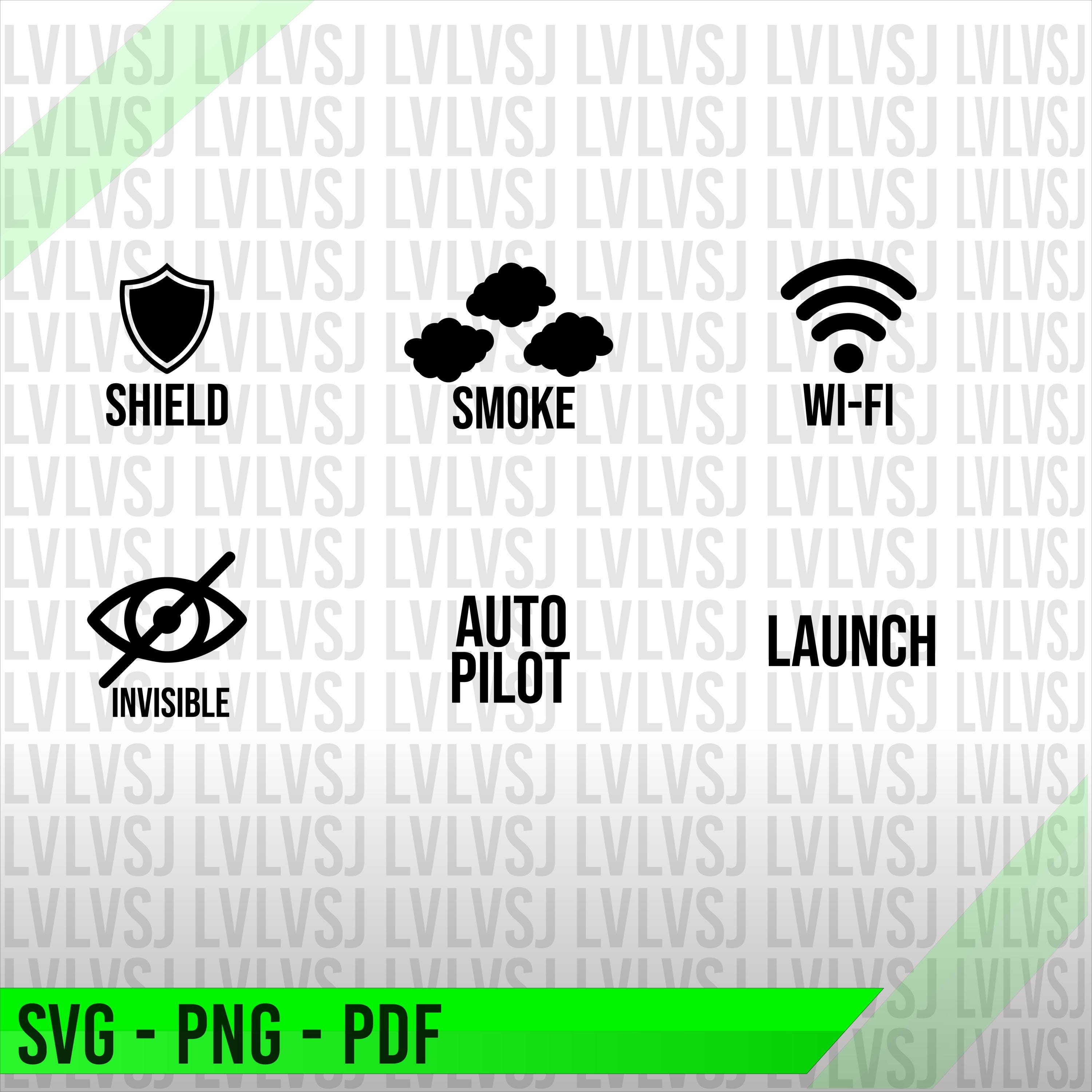 Funny Car Buttons SVG Icon Pack – Instant Download, Digital File - Etsy