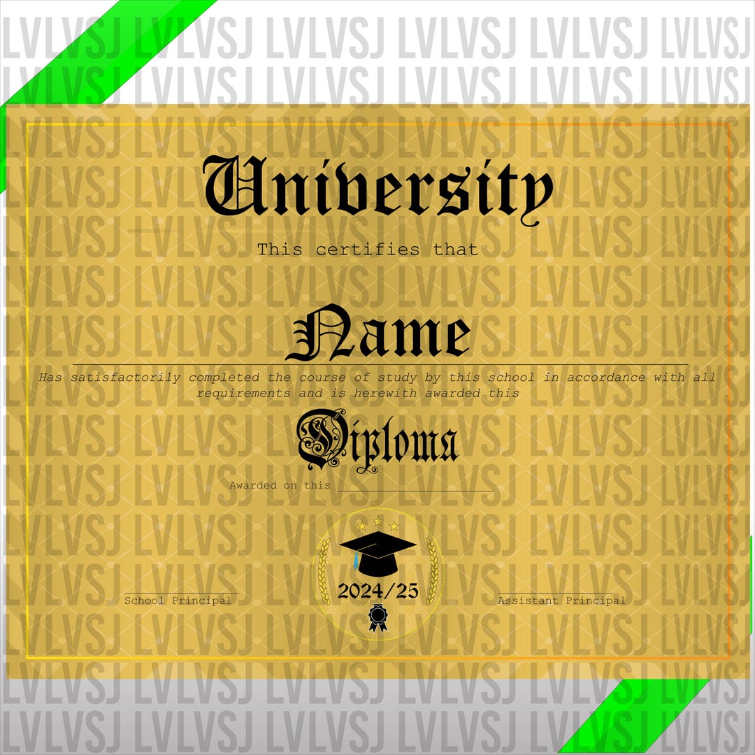 Editable High School & Homeschool Diploma Template | Printable ...