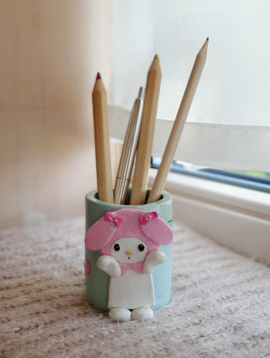 Cute Pen Stand With Air Dry Clay - Etsy