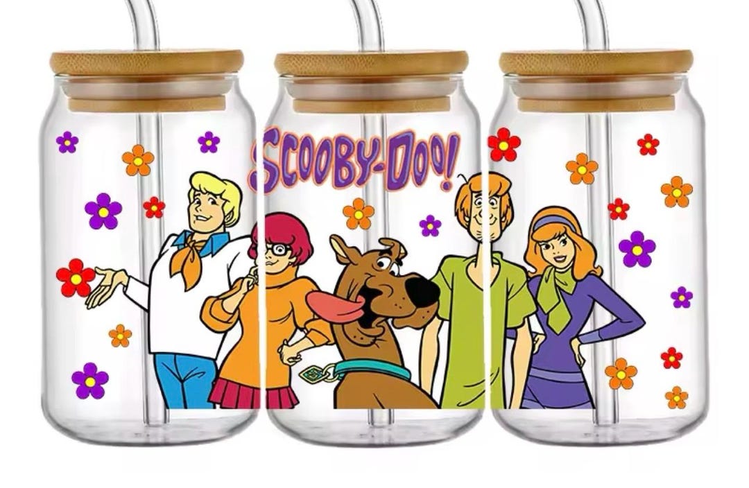 DTF Transfer Scooby Doo Cup Wrap for 12oz/16oz/20oz Cups - Etsy