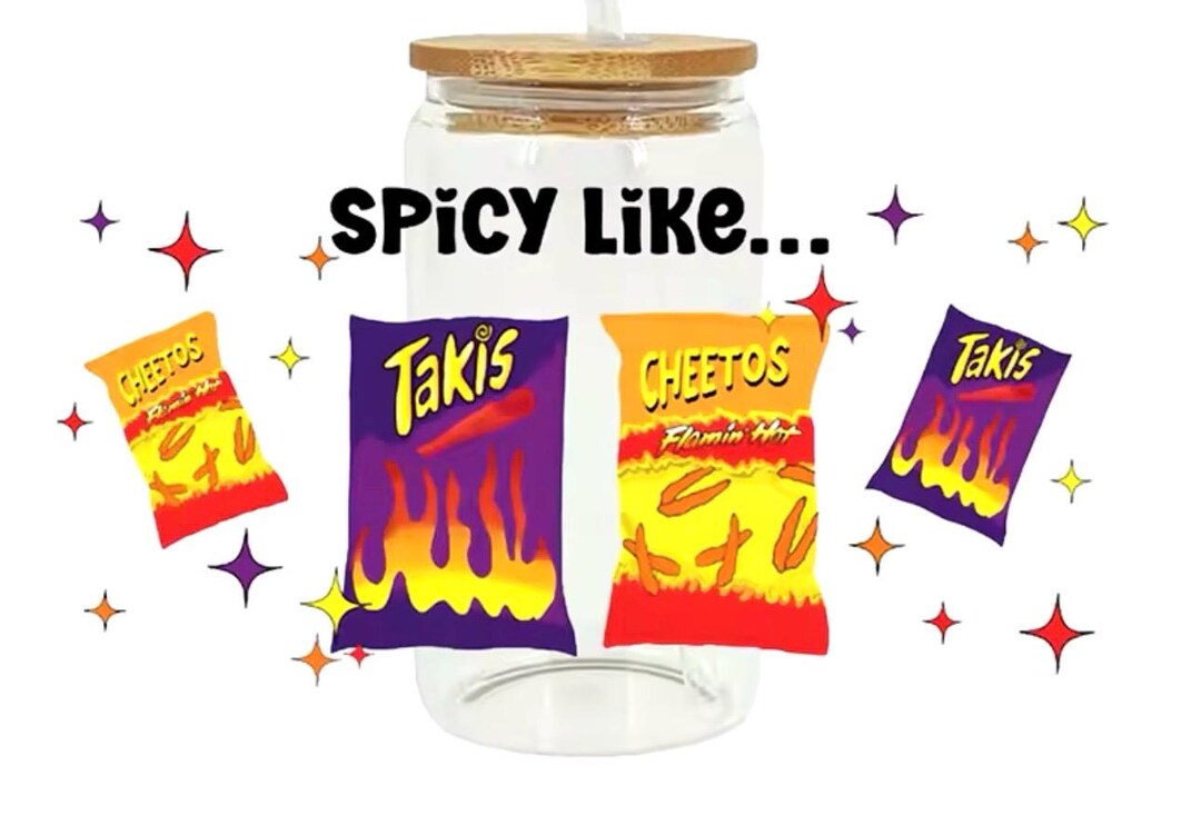 DTF Transfer Takis Cheetos Cup Wrap for 12oz/16oz/20oz Cups - Etsy