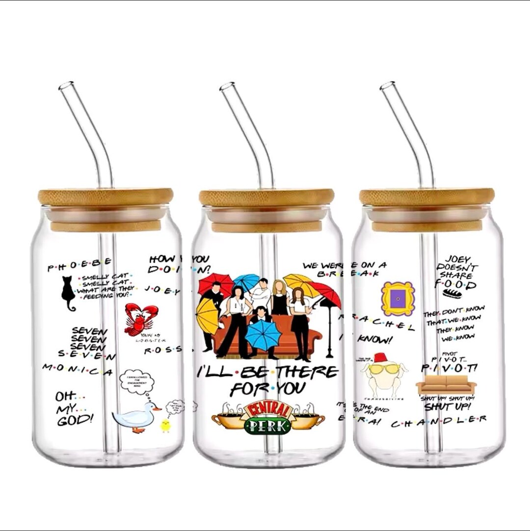 DTF Transfer Friends Cup Wrap for 12oz/16oz/20oz Cups - Etsy