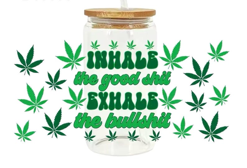 DTF Transfer Weed Cup Wraps for 12oz/16oz/20oz Cups - Etsy