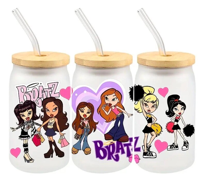 DTF Transfer Bratz Cup Wrap for 12oz/16oz/20oz Cups - Etsy