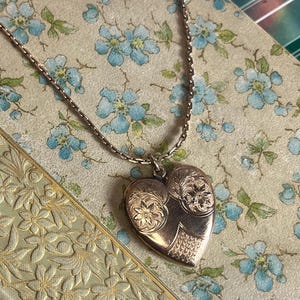 Vintage J.M C.O. Heart Locket Choker on Watch Chain Gold Filled V104 - Etsy